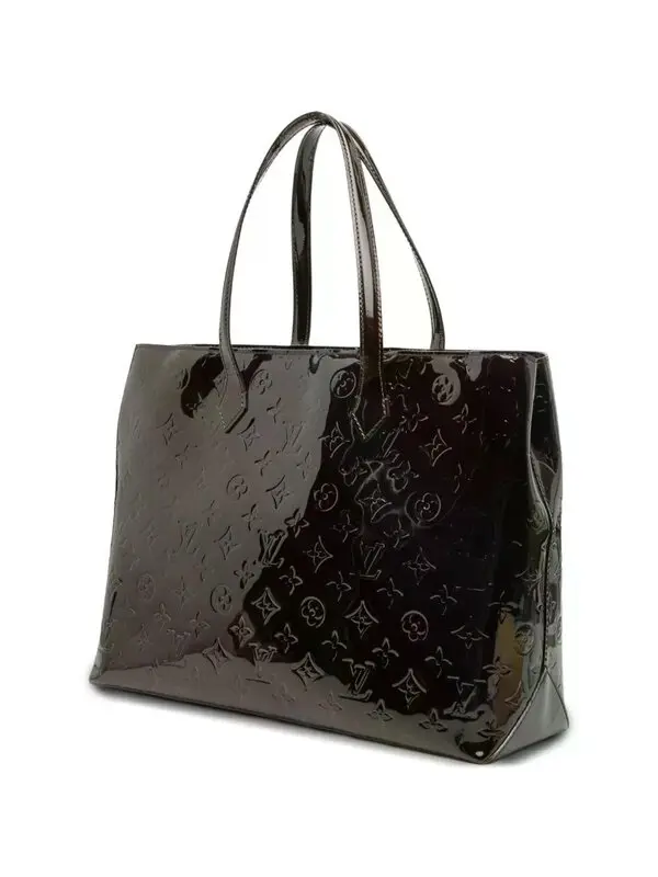 LOUIS VUITTON Monogram Vernis Wilshire Mm Tote Bag - Purple