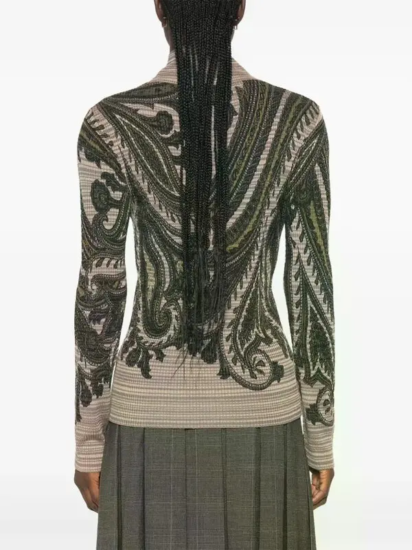Etro Paisley-print High-neck Sweater