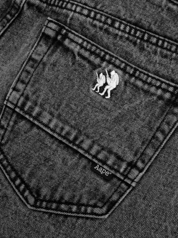AAPE BY *A BATHING APE Moonface Patch Embroidered Shorts