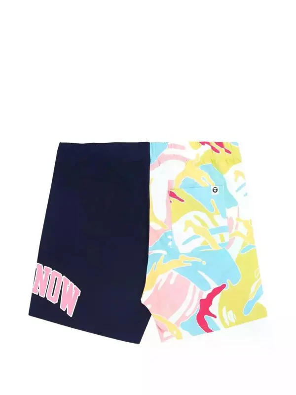 AAPE BY *A BATHING APE Panelled Shorts With Camouflage Print