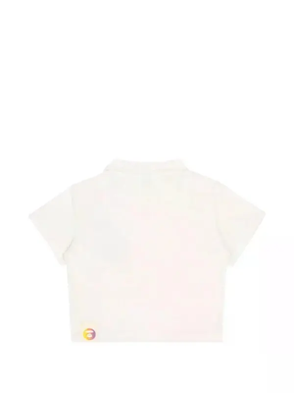 AAPE BY *A BATHING APE Bunny-embroidered Cropped T-shirt