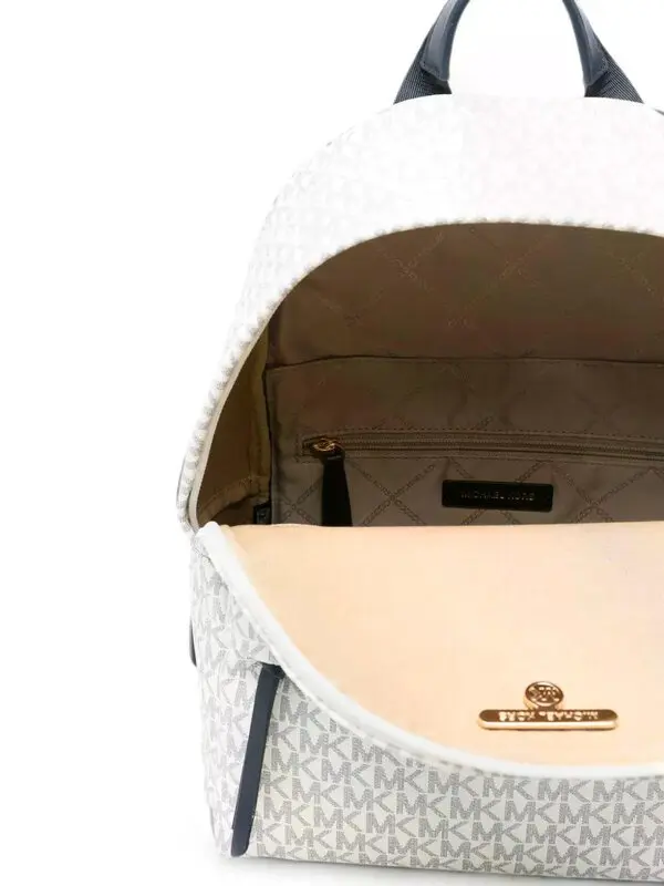 Michael Kors Monogram Print Chain-link Backpack