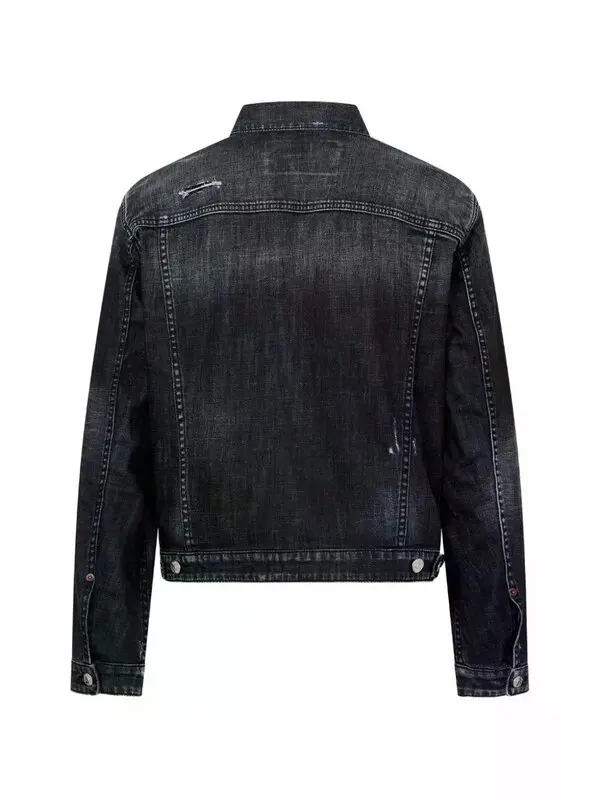 Dsquared2 Distressed Denim Trucker Jacket