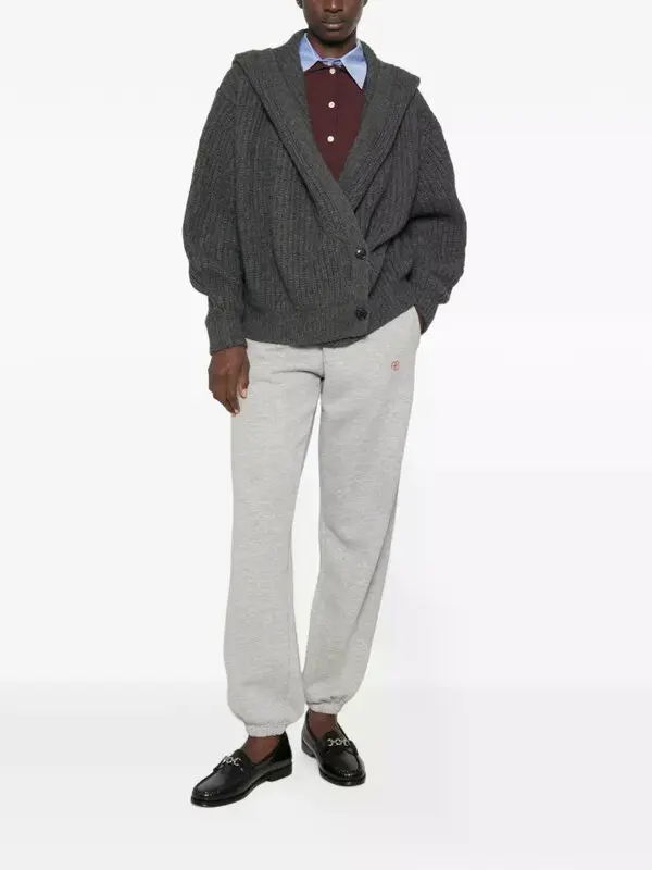 SYSTEM Ribbed-knit Hooded Cardigan With Shawl Lapels