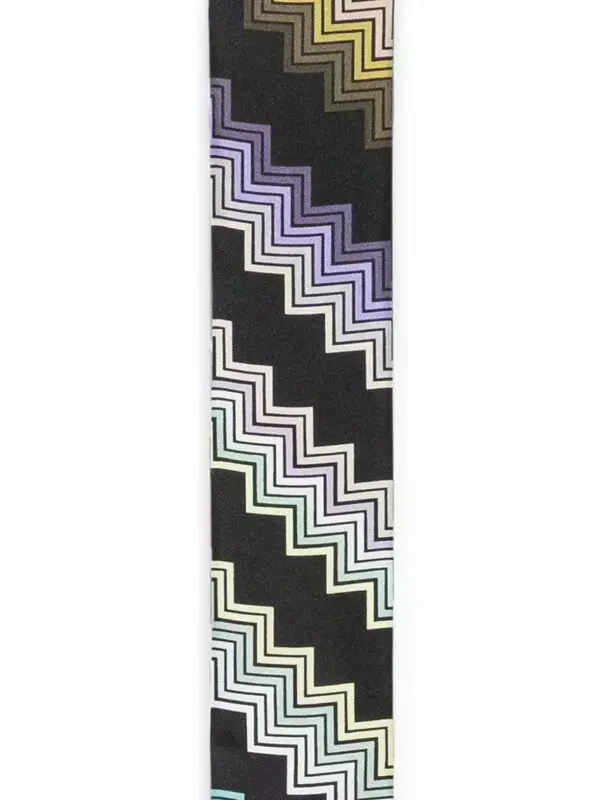 Missoni Zigzag Skinny Scarf - Black