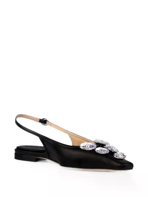 A.W.A.K.E. Mode Crystal-embellished Slingback Pumps
