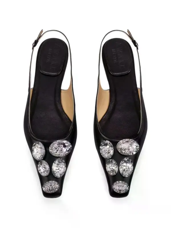 A.W.A.K.E. Mode Crystal-embellished Slingback Pumps