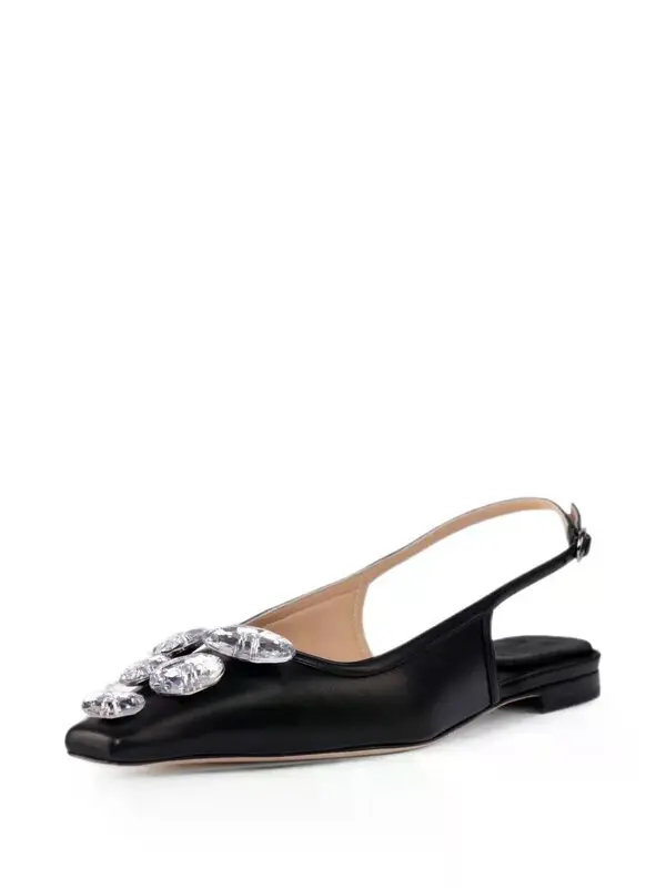 A.W.A.K.E. Mode Crystal-embellished Slingback Pumps