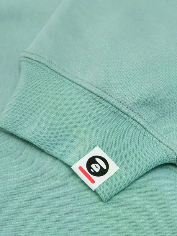 AAPE BY *A BATHING APE Moonface Embroidered Cropped Sweater