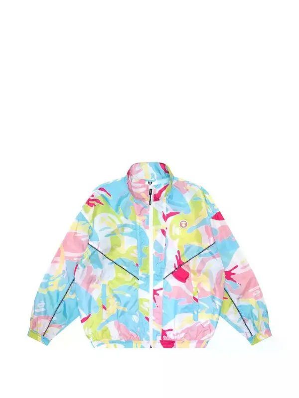 AAPE BY *A BATHING APE Moonface Camouflage Print Zip-up Jacket