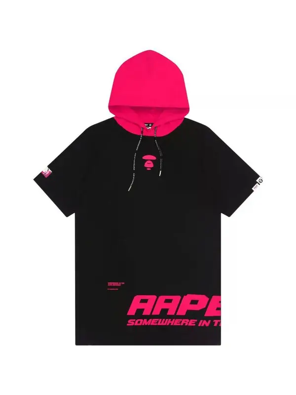 AAPE BY *A BATHING APE Colour-block Hooded Mini Dress