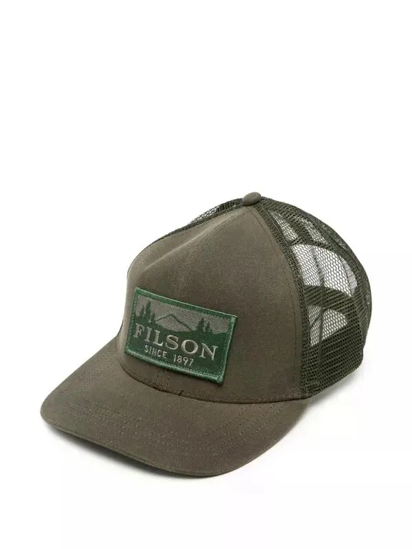 Filson Logo Patch Mesh Trucker Cap - Green