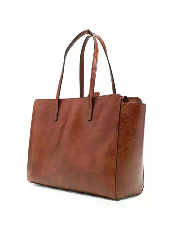 HIDESINS Grained Leather Tote Bag