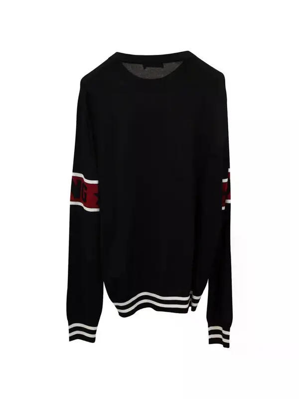 Dolce & Gabbana Panda Print Wool Sweater