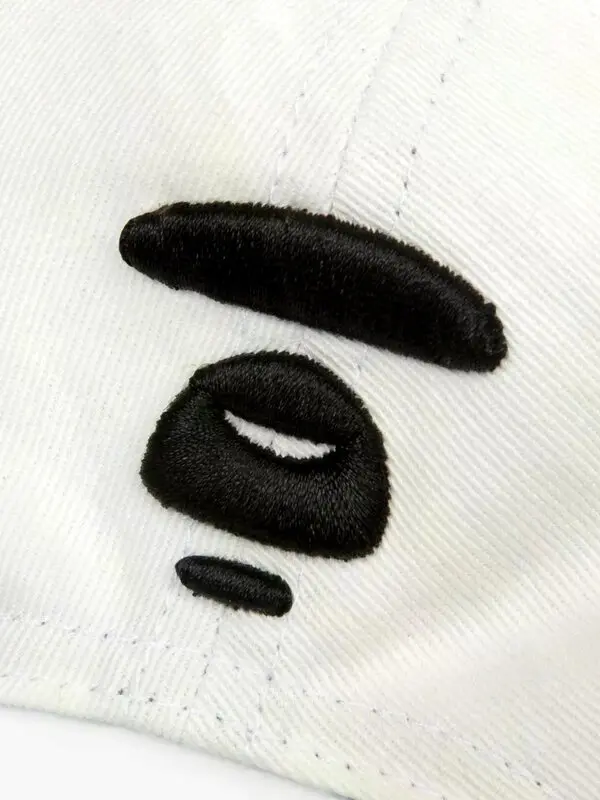 AAPE BY *A BATHING APE Logo Patch Baseball Cap - White