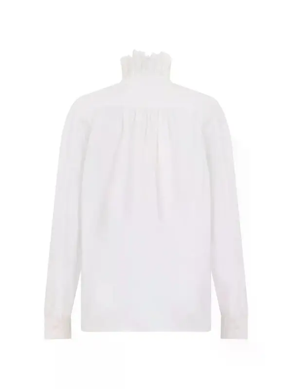Alberta Ferretti Ruffled-trim Blouse