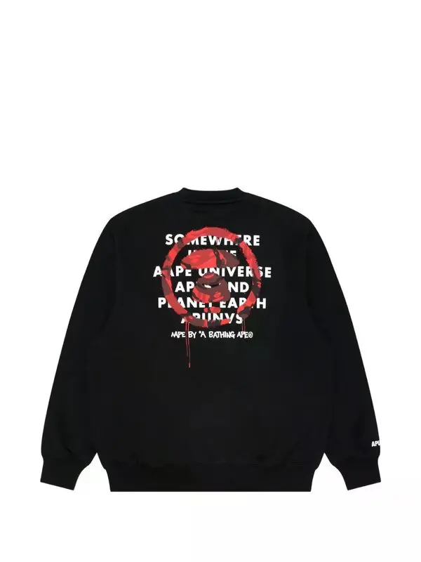 AAPE BY *A BATHING APE Moonface Graphic Sweatshirt