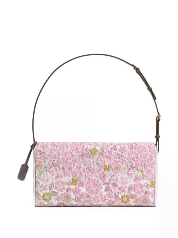 Valentino Garavani Devain Small Shoulder Bag In Jacquard Lurex Fabric