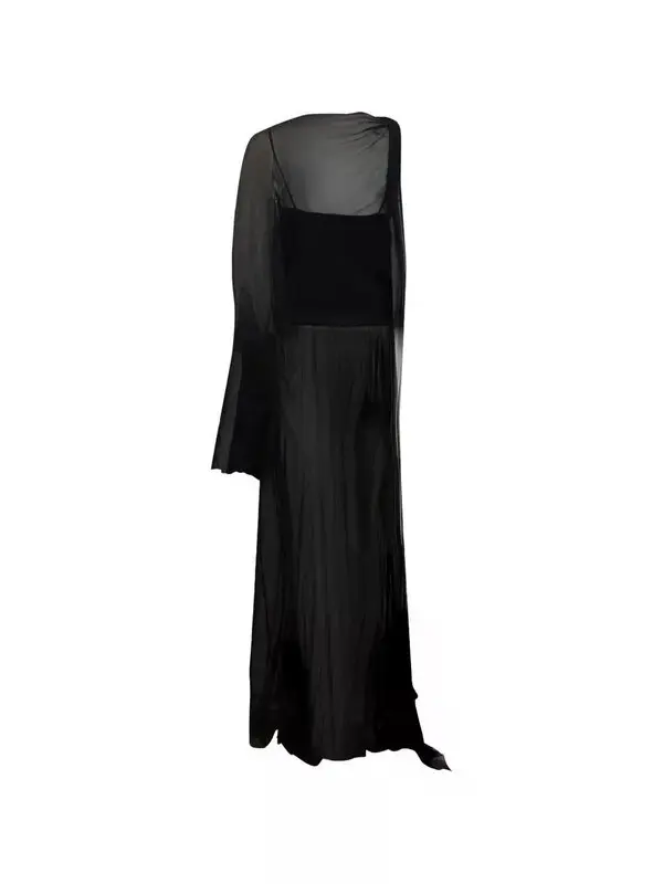 Alberta Ferretti Draped Asymmetric Dress