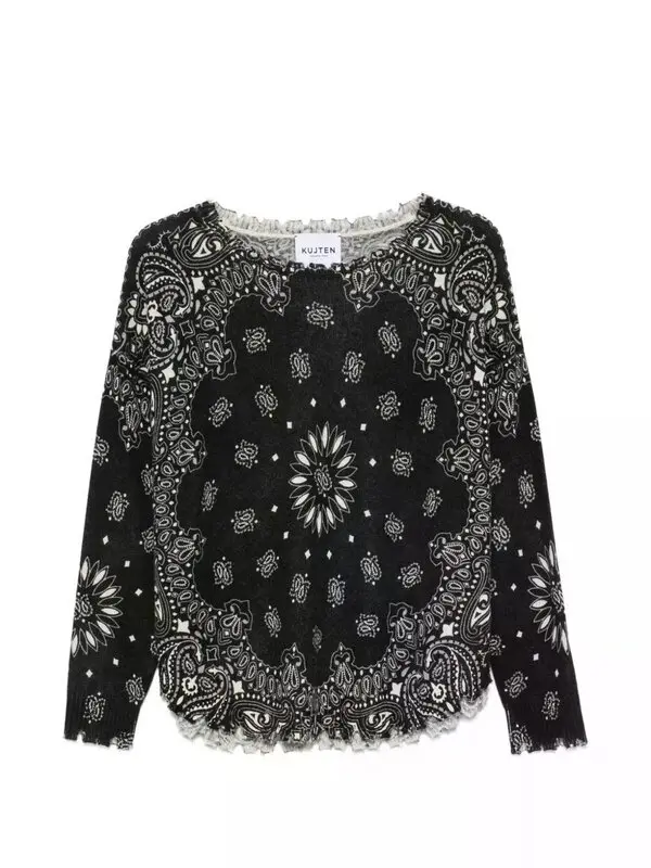 KUJTEN Bandana-print Sweater