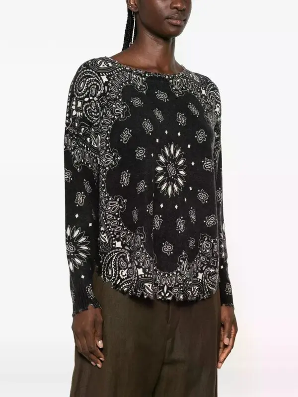 KUJTEN Bandana-print Sweater