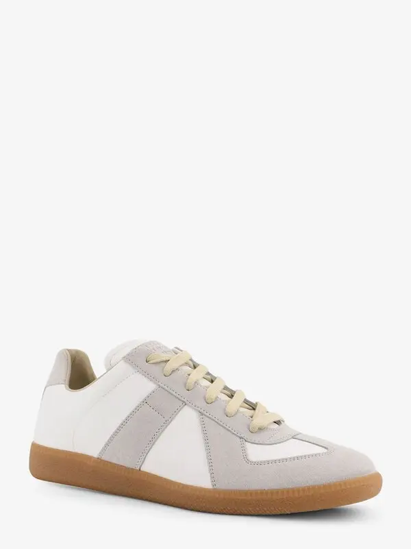 MAISON MARGIELA Low-top Replica Leather And Suede Sneakers