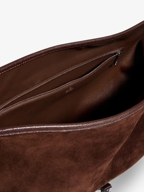 Gucci Jackie Flap Suede Shoulder Bag