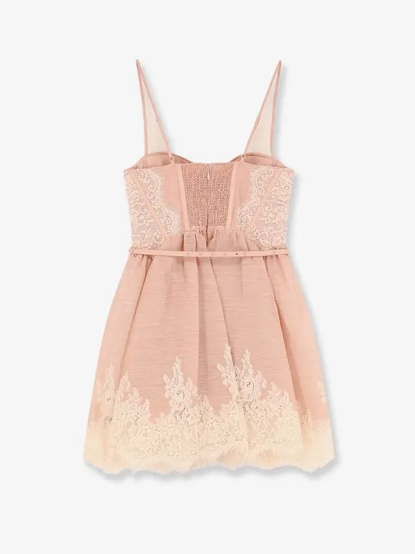Zimmermann Valiant Lace Trim Mini Dress