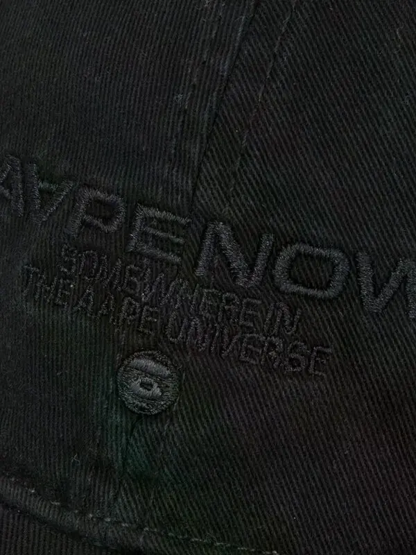 AAPE BY *A BATHING APE Moonface Embroidered Baseball Cap