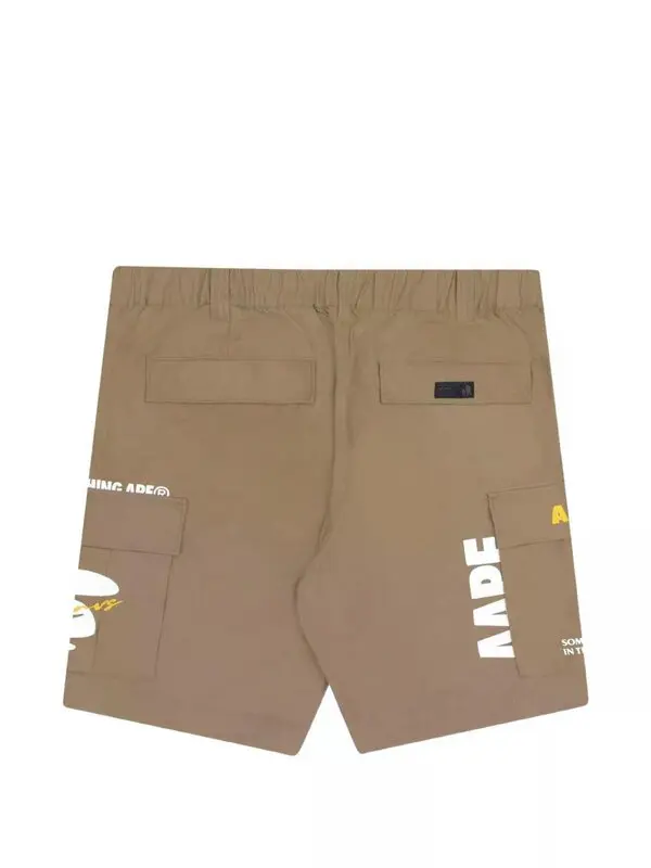 AAPE BY *A BATHING APE Moonface Logo-print Cargo Shorts