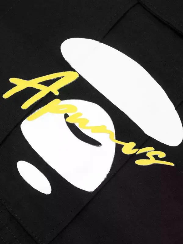 AAPE BY *A BATHING APE Moonface Logo-print Cargo Shorts
