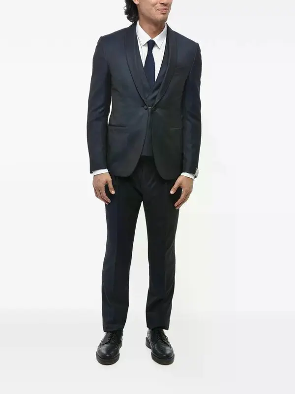 Corneliani Satin-trim Three-piece Suit