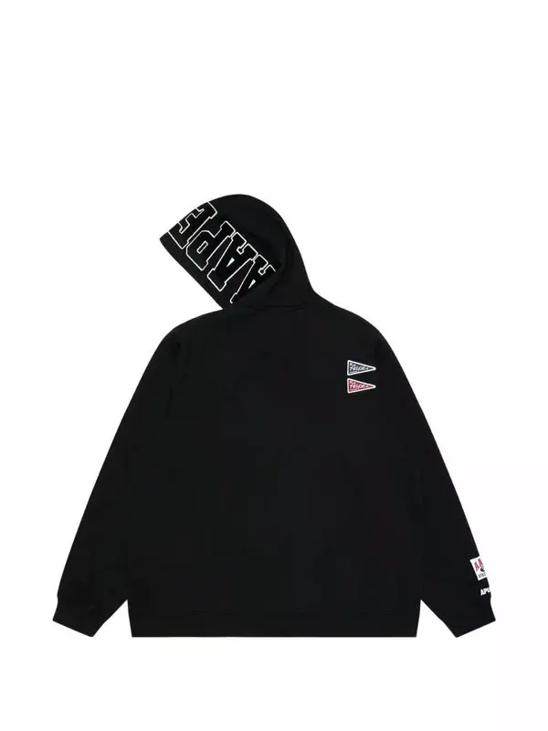 AAPE BY *A BATHING APE Moonface Embroidered Raglan Hoodie