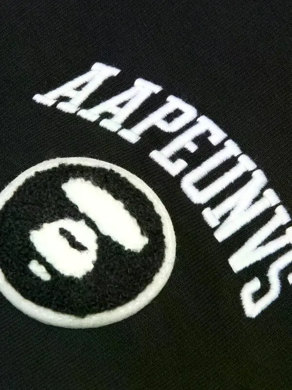 AAPE BY *A BATHING APE Moonface Embroidered Raglan Hoodie