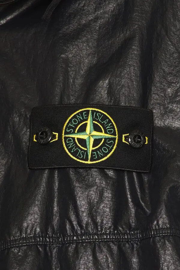 Stone Island Lightweight Crinkle Ripstop Pocket Jacket - Black