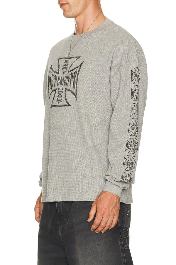 Vetements Big Biker Cross Waffle Longsleeve