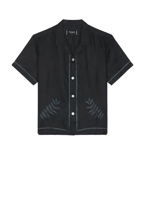 TRIBE AND TRUE Pablo Shirt In Green - Black Wisper Frame