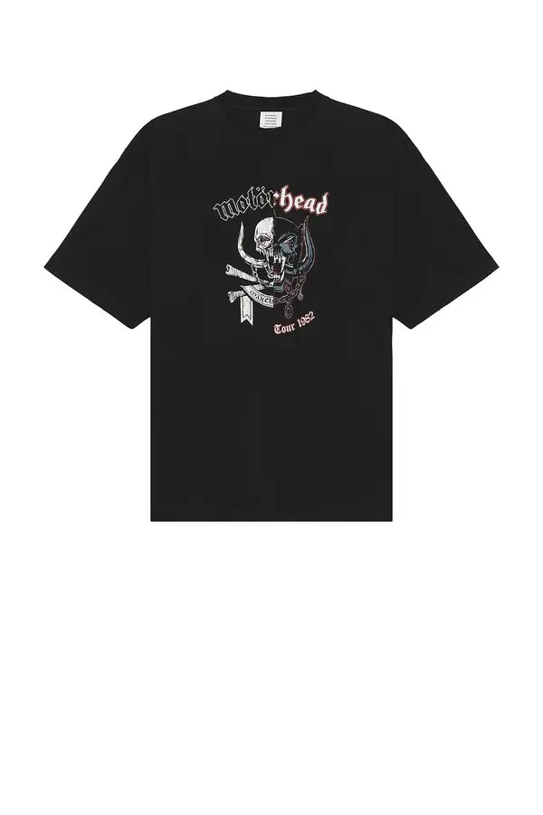 Vetements X Motorhead Double Graphic Cut-up T-shirt In Black