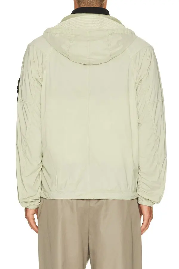 Stone Island Zip Jacket In Cream