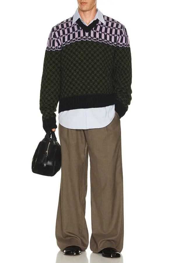 Marni V-neck Sweater In Wool