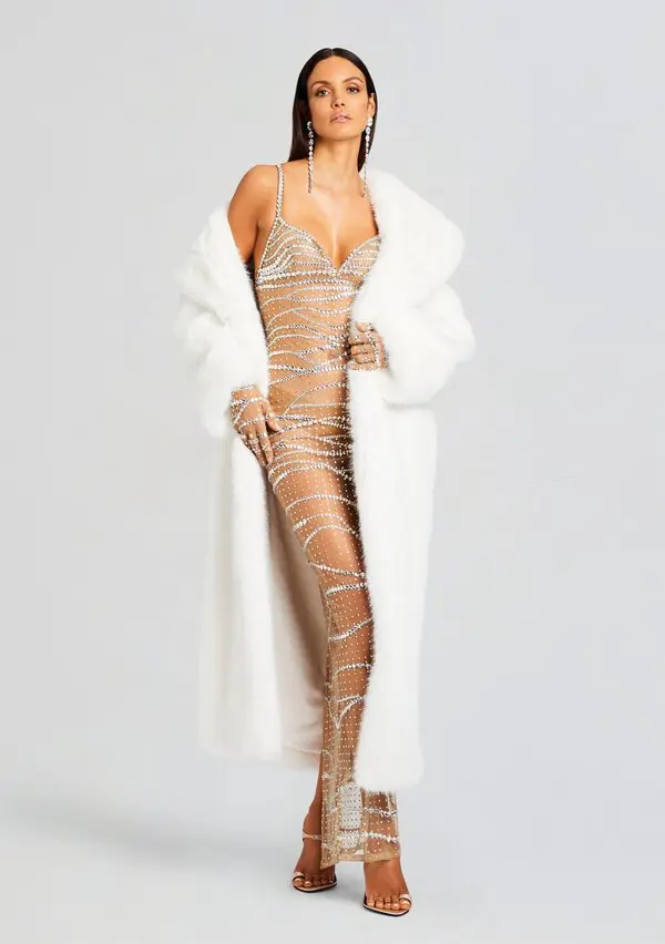 Retrofete Averie Faux Fur Coat