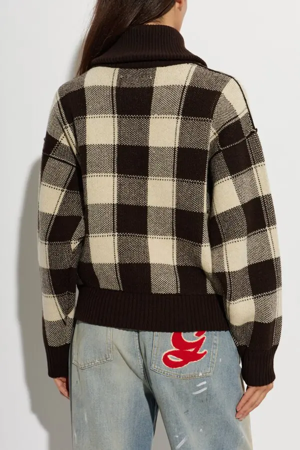 GOLDEN GOOSE Wool Cardigan With Turtleneck
