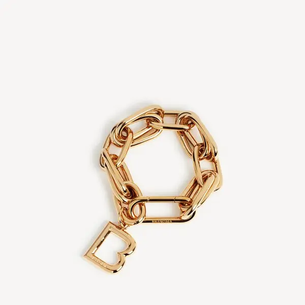 Balenciaga B Link Bracelet - Gold