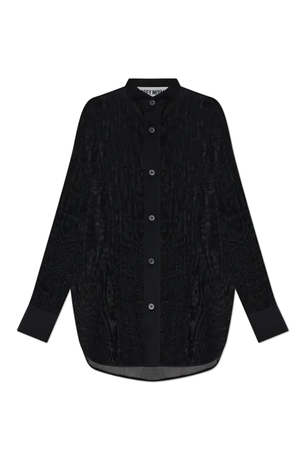 Issey Miyake Oversized Wool Blend Shirt