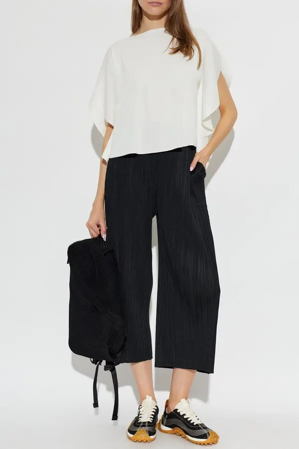 Issey Miyake Pleated Culotte Trousers