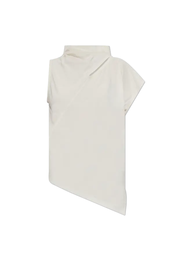 Issey Miyake Asymmetrical Top With A Shoulder Slit