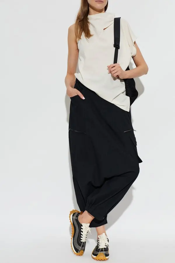 Issey Miyake Asymmetrical Top With A Shoulder Slit
