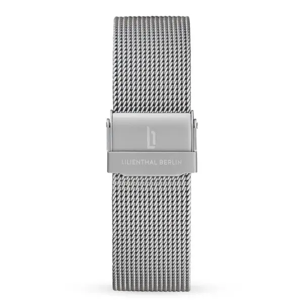 Lilienthal Berlin Mesh Matte Watch Strap - Silver