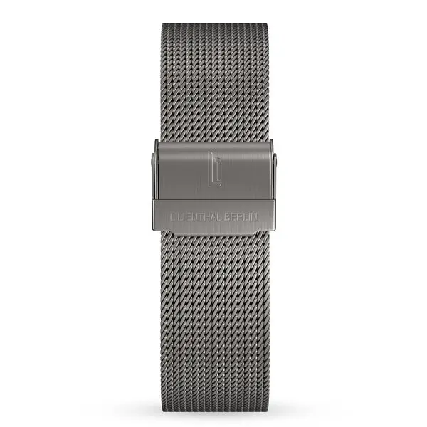 Lilienthal Berlin Mesh Anthracite Brushed Watch Strap