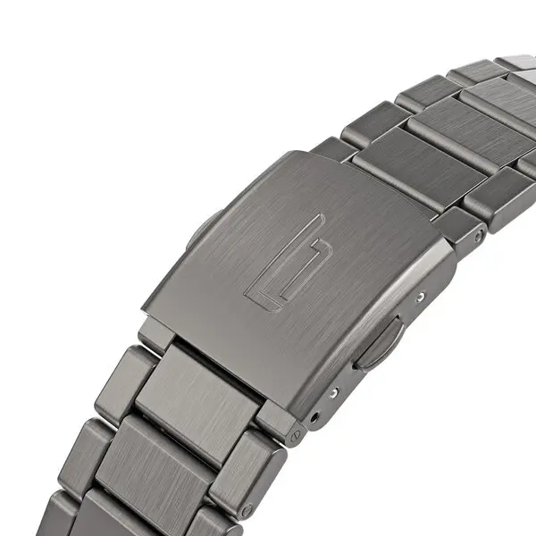 Lilienthal Berlin Stainless Steel Anthracite Brushed Watch Band